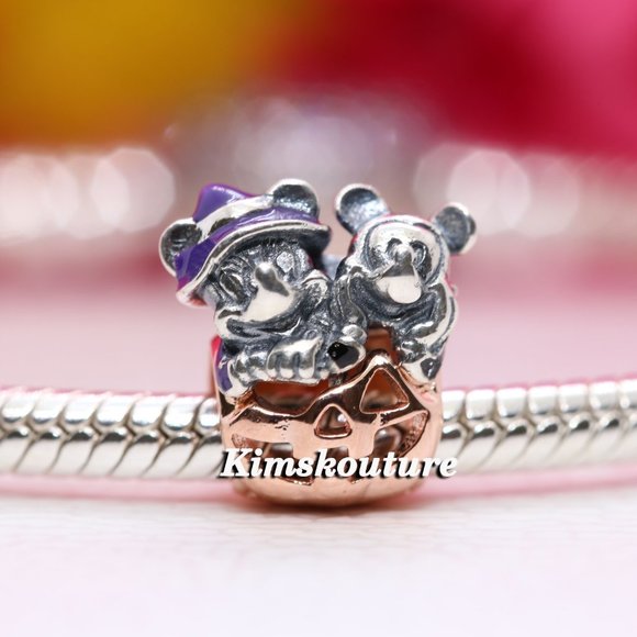 Pandora | Jewelry | Pandora Mickey Mouse Minnie Mouse Halloween Pumpkin ...